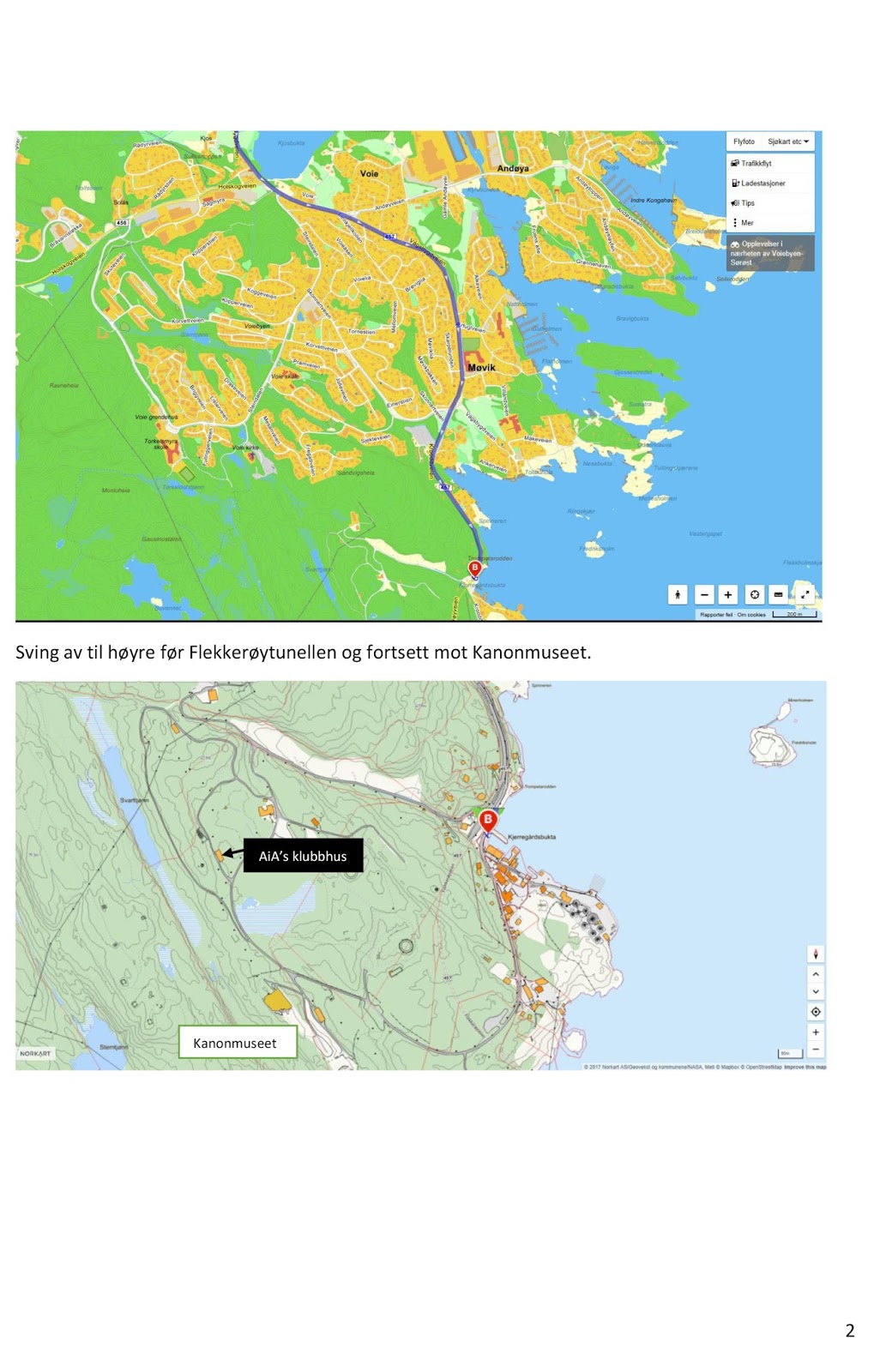 Astronomiforeningen i Agder: KART TIL AiA