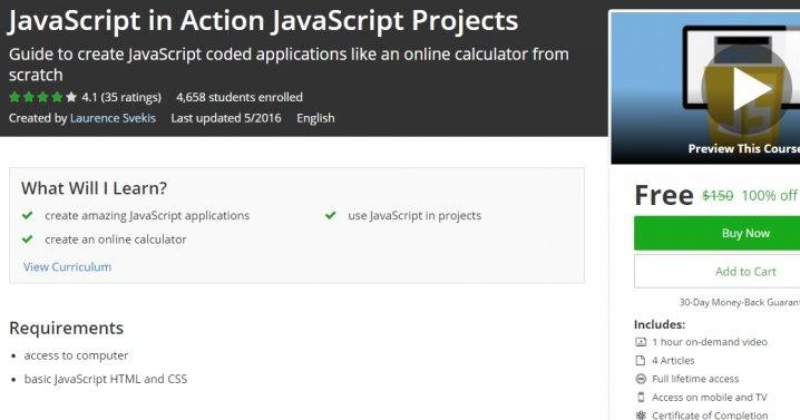 [100% Off] JavaScript in Action JavaScript Projects| Worth 150 ...