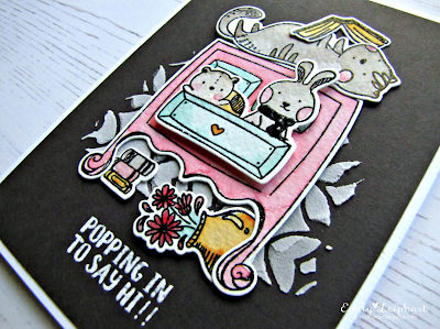 Emily Leiphart: {Waffle Flower} Watercoloured Cat Trio