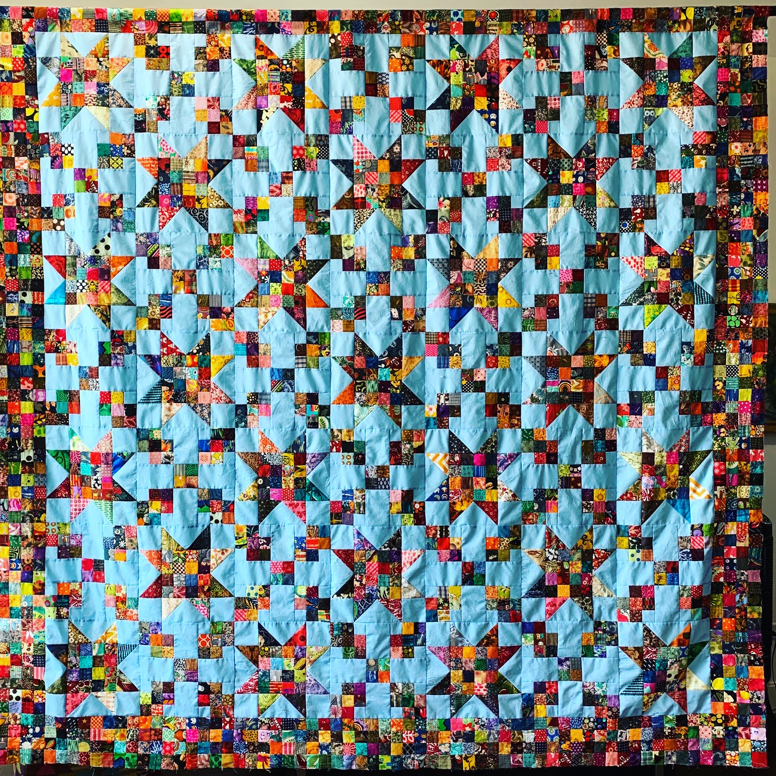 klein meisje quilts: calico rose, top completed