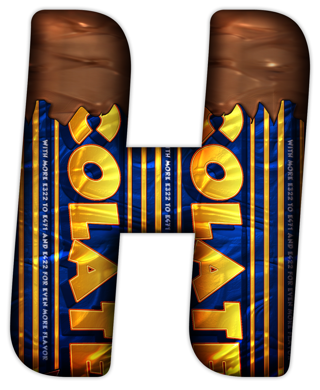 Abecedario de Chocolatina. Chocolate Alphabet. - Oh my Alfabetos!