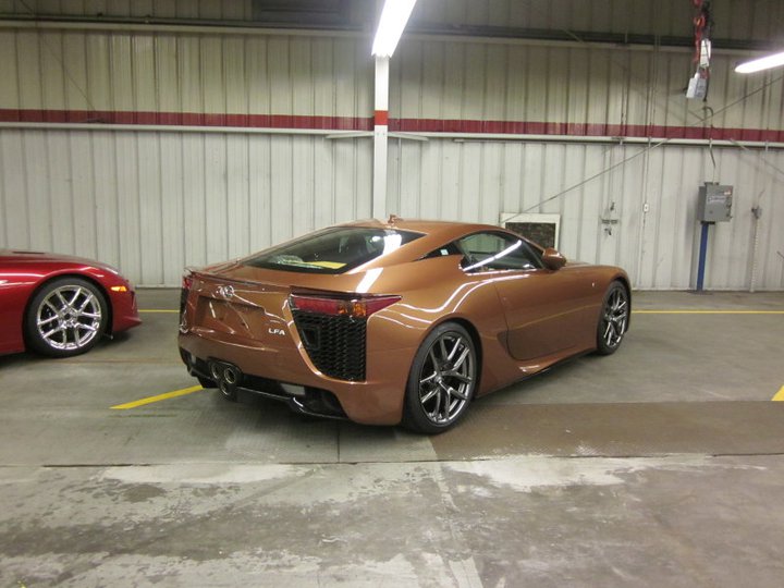 Lexus LFA: Pearl Brown with Orange interior!!!