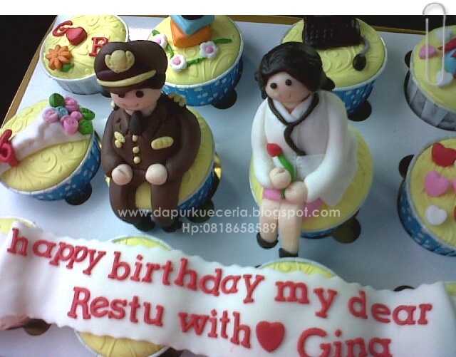Dapur Kue Ceria: Birthday Cup Cake for Mas Restu