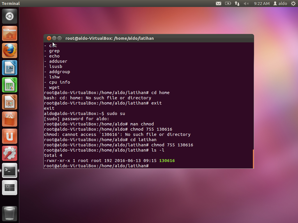 Command chmod Untuk Mengatur Permission File Di Linux Ubuntu Command chmod Untuk Mengatur Permission File Di Linux Ubuntu