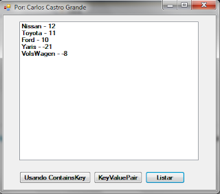 Programando con Visual Basic.Net 2019: VB. NET - Usando la colección genérica Dictionary