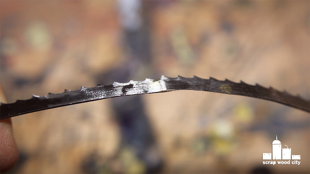 scrap wood city: How to fix a broken and dull bandsaw blade