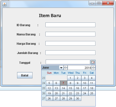 Cara Menggunakan jDateChooser Pada Java - Segala Informasi Internet dan Pemrograman