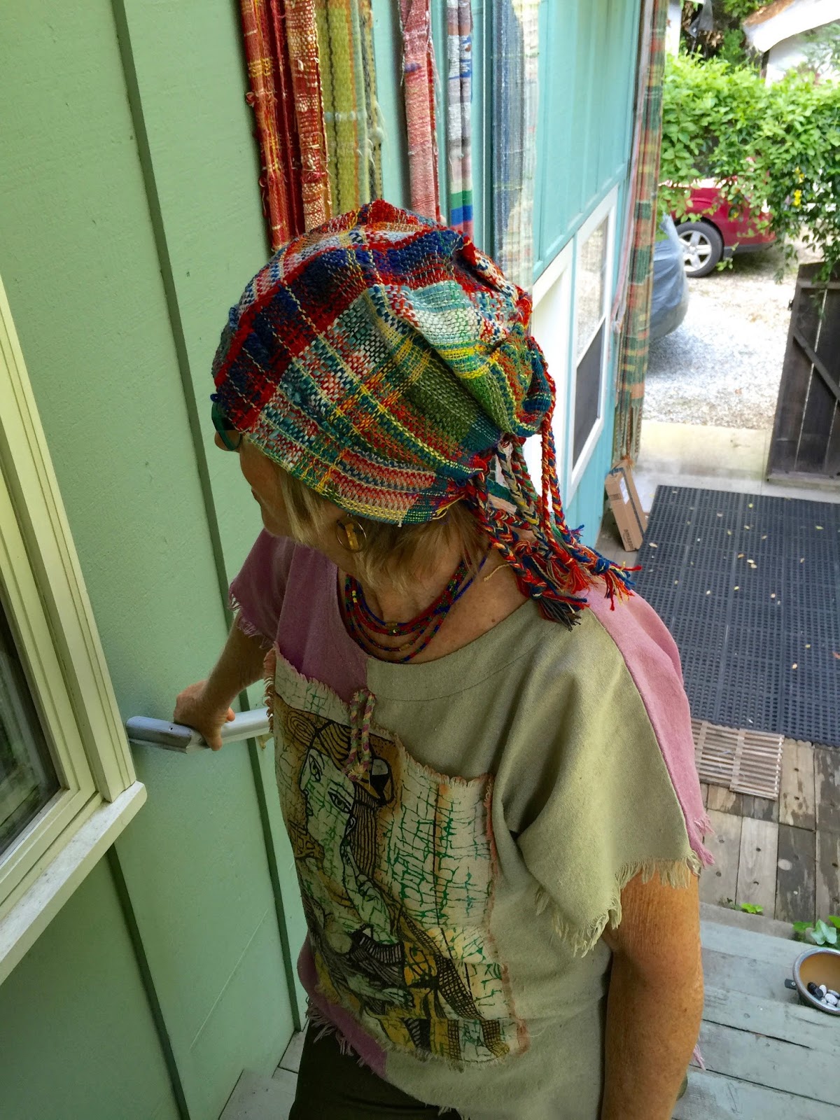 CENTERING WITH FIBER: Weaving Saori Hats Class