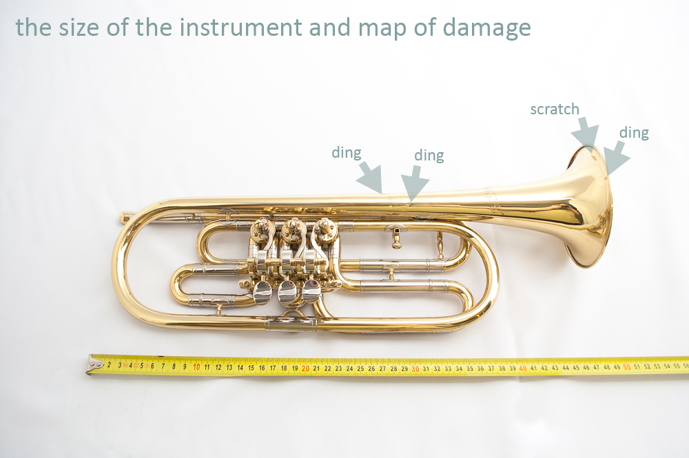 Eb stunning rotary valve Alto Trumpet by Josef Lidl (lacquer ...