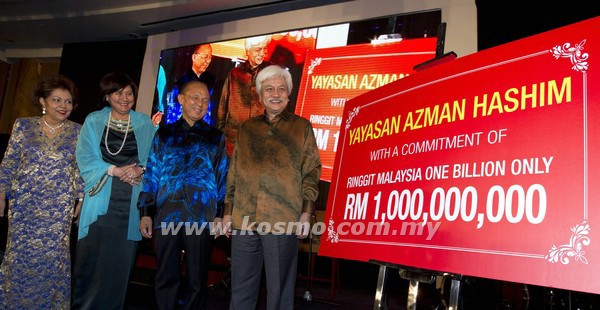 Tan Sri Azman Hashim sumbang derma RM1 bilion