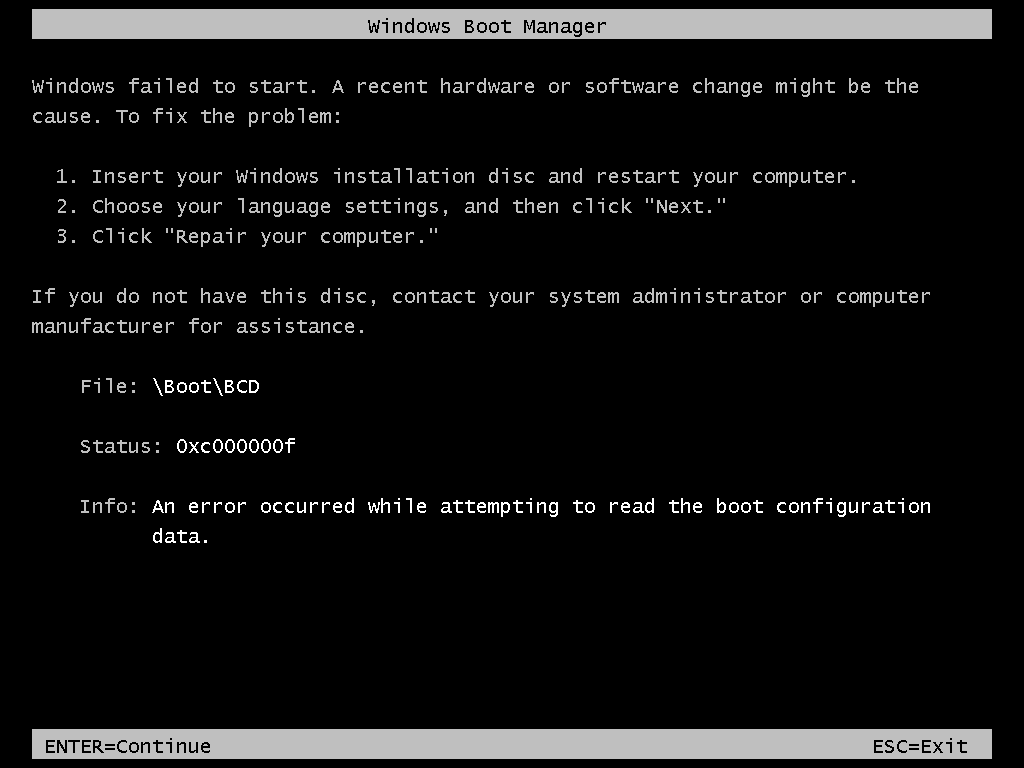 Cách Sửa Lỗi Error Code 0xc000000f Trên Windows 10, 8, 7 | QTitHow.com