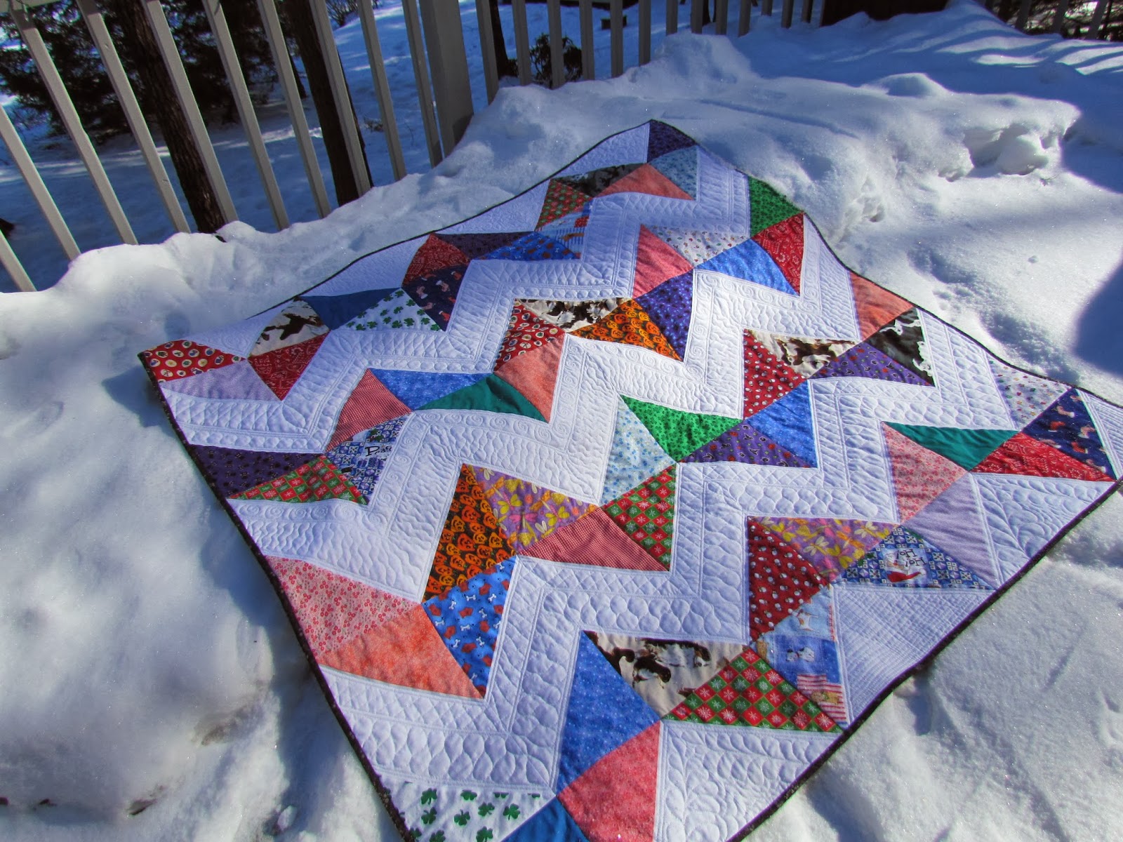 KayakQuilting: Finished - Kasey's Kerchief Quilt