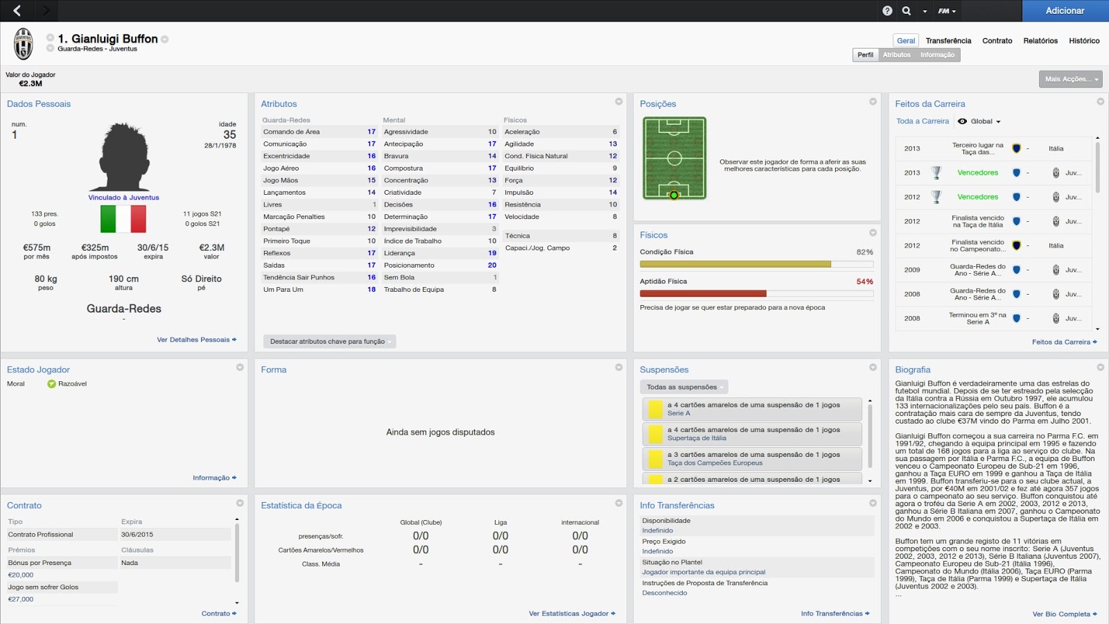 FOOTBALL MANAGER: As variações dos atributos ao longo dos anos ...