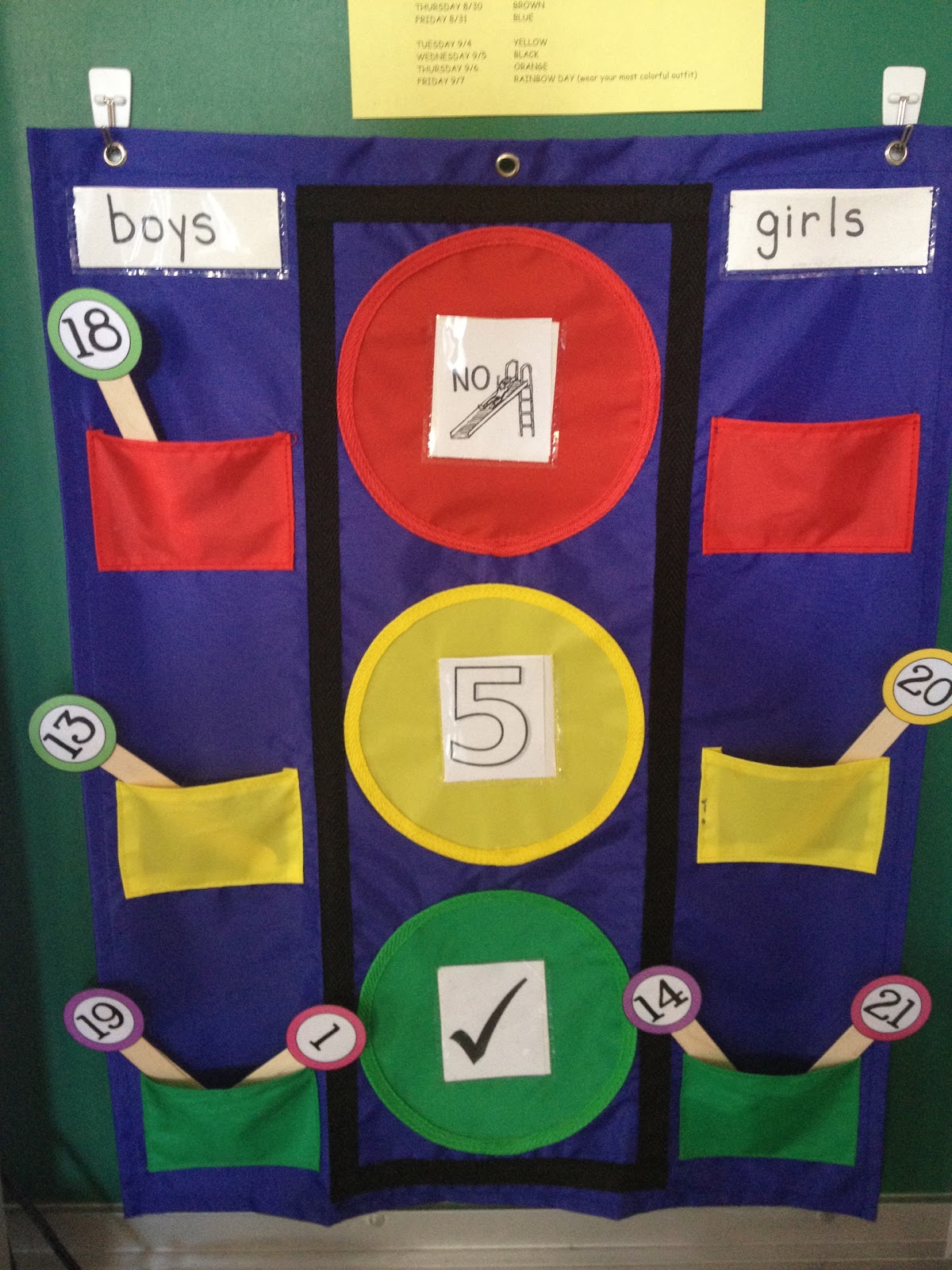 New Behavior System - Mrs. Pauley's Kindergarten