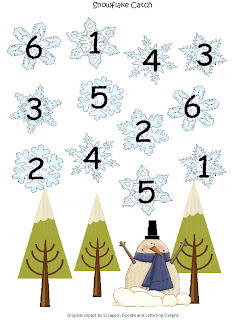 Classroom Freebies Too: Snowflake Roll and Cover Freebie