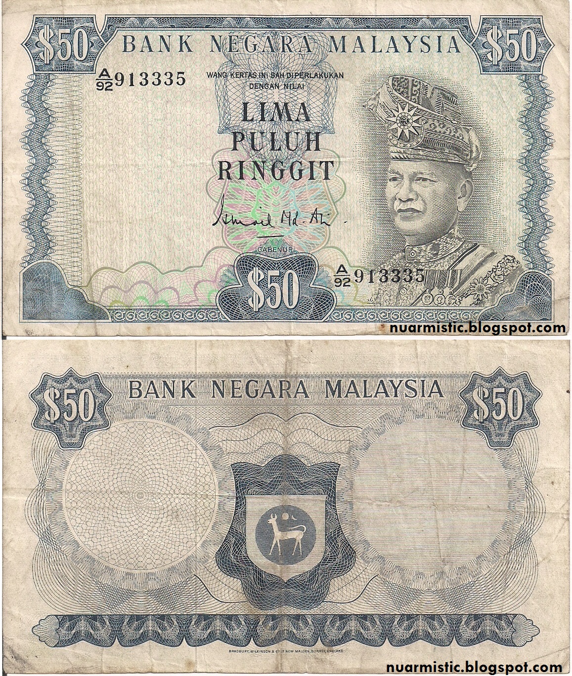 Siri Lengkap Wang Kertas Malaysia - Note RM50