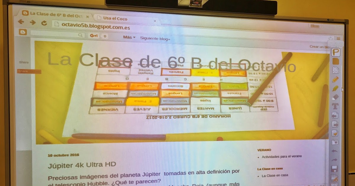 Las clases de 4º del Octavio: La Clase de 6º B en la clase de 6º A