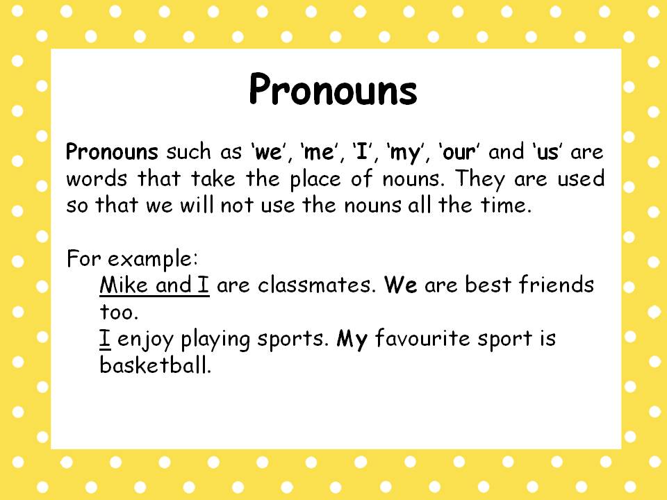 P2A Class Blog: Pronouns