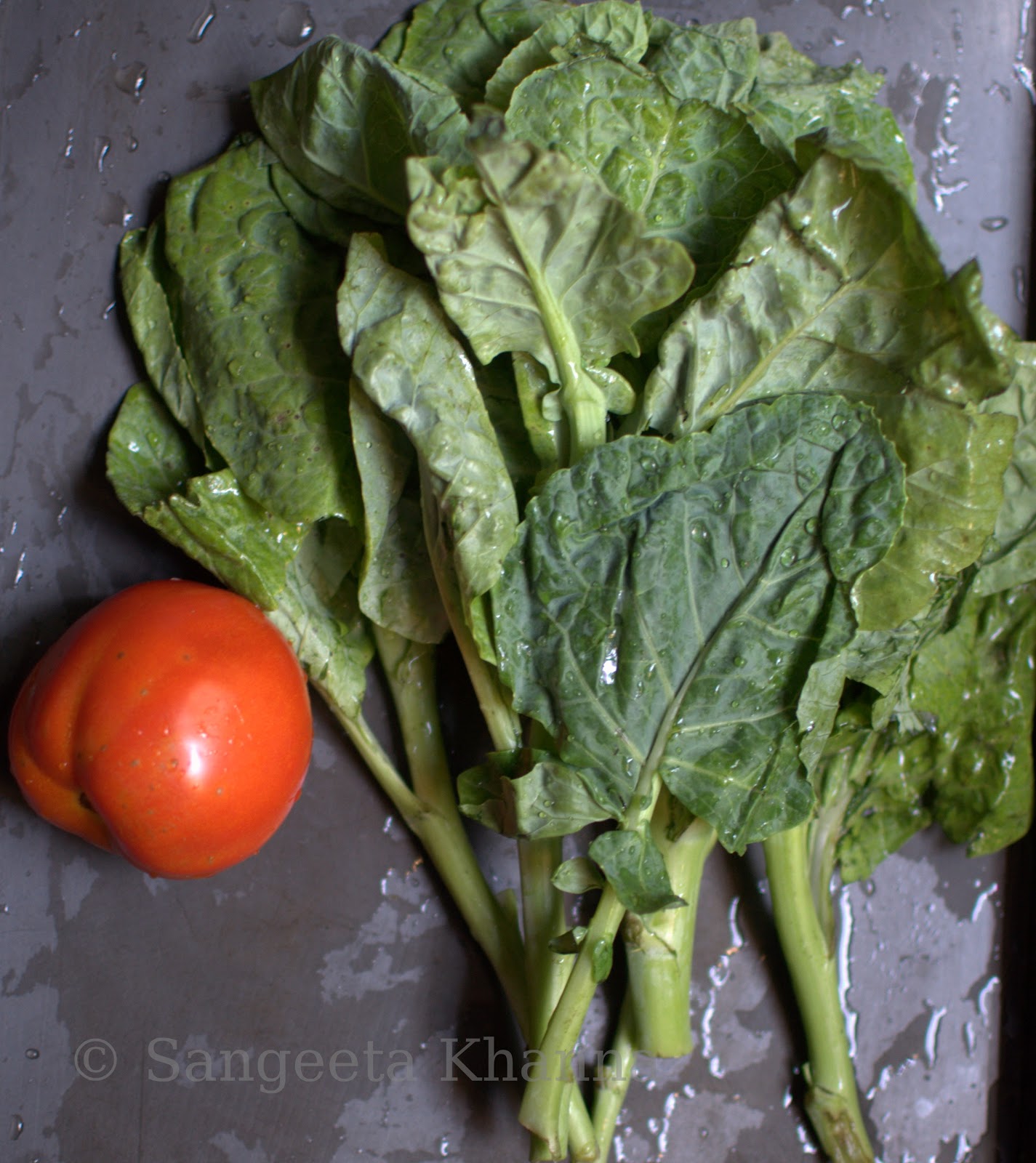Haaq and tomatoes in a soup..