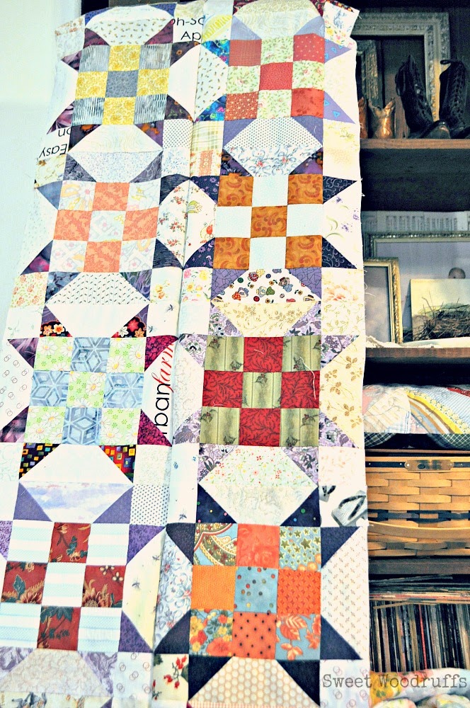 Sweet Woodruffs: Purple Sister's Choice Scrap Quilt