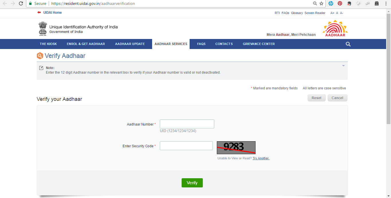 How To Verify Your Aadhaar Number Whether It's Valid Or Not