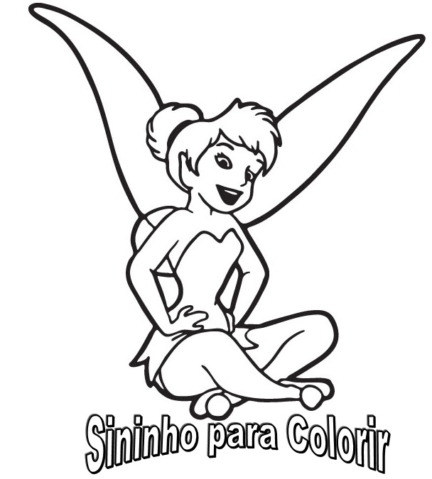 Coisinhas para Crianças: Desenhos da Sininho para Colorir
