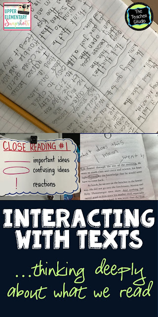 Interacting With Text: 3 Ideas to Help Students Think Deeply About ...