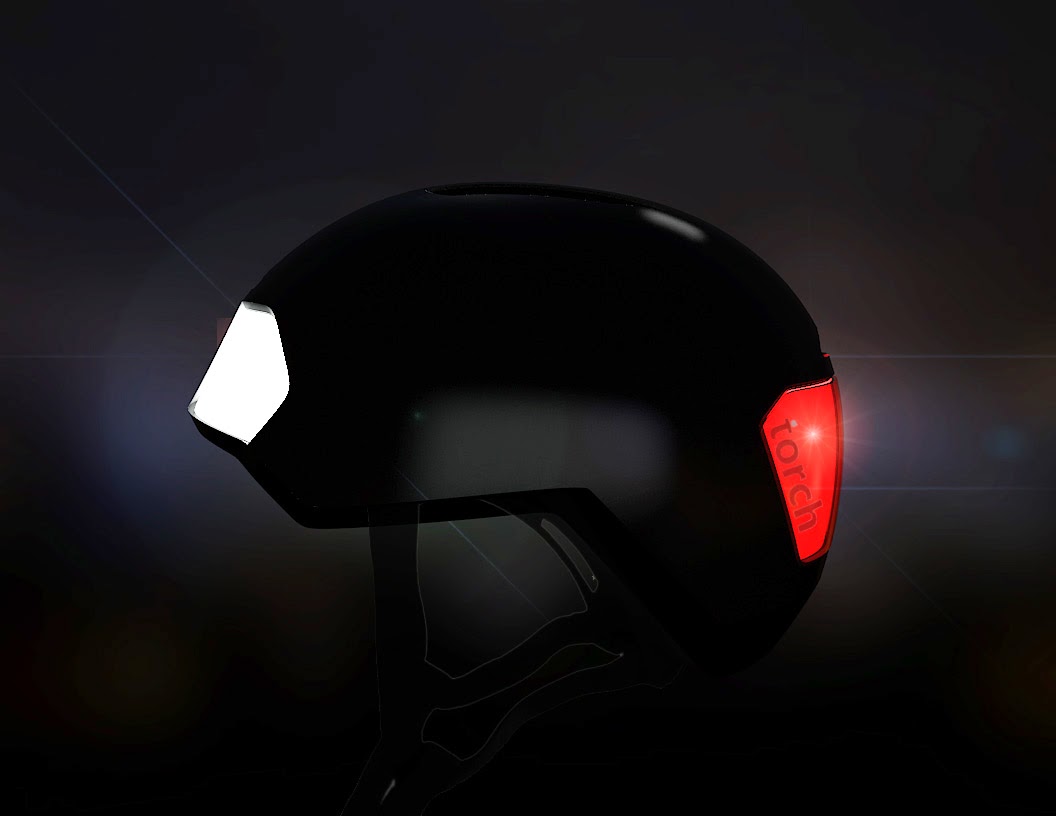 Aventurasenunabiciplegable: Cascos con luz