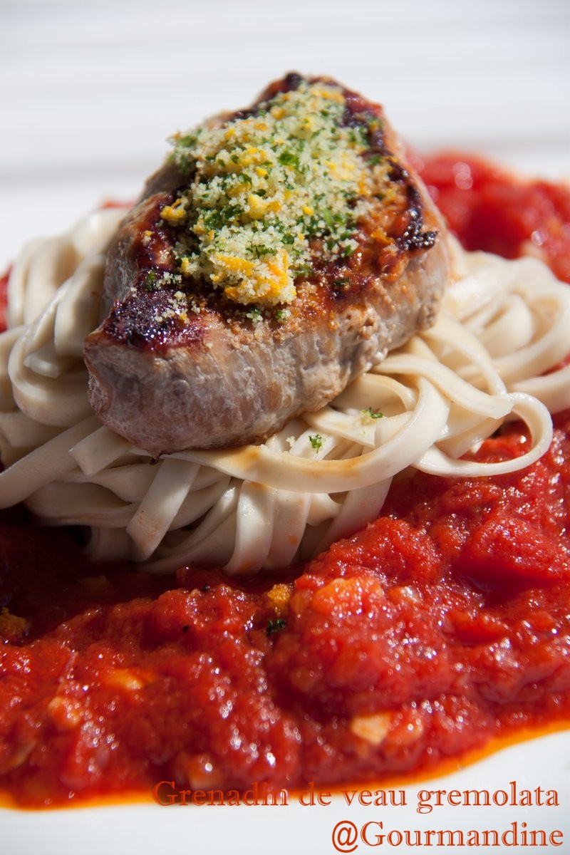 Gourmandine: Grenadin de veau et sauce tomate au fenouil