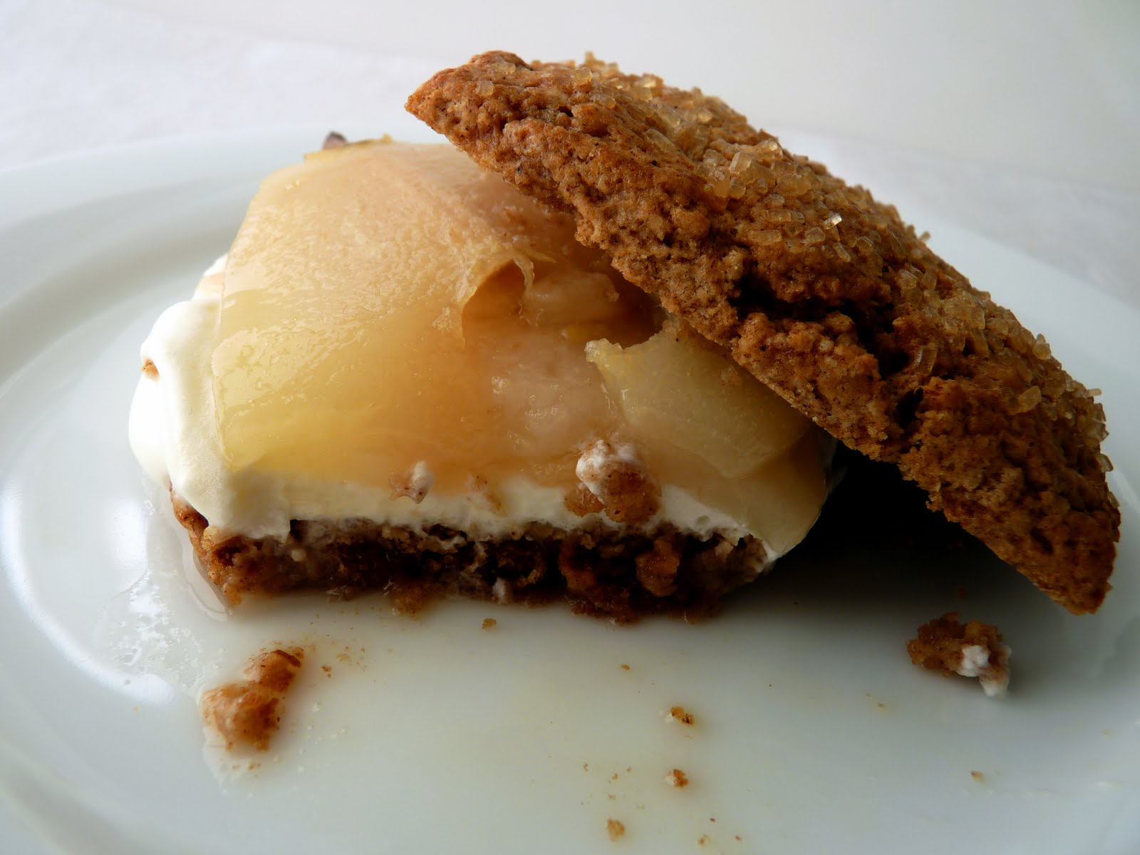 :pastry studio: Gingerbread Shortcake with Pears