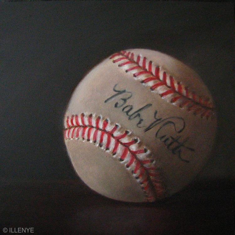 Where ART Lives Gallery Artists Group Blog: JEANNE ILLENYE Babe Ruth ...