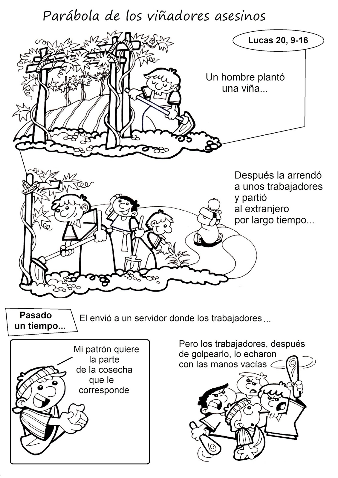 %2B+VI%C3%91ADORES+ASESINOS+1.jpg (1131×1600) | Parábolas de jesús ...