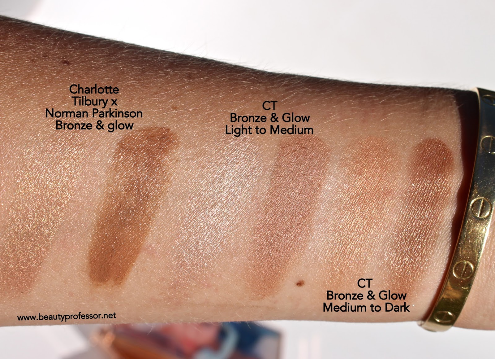 Charlotte Tilbury Bronze & Glow...An Overview with Swatches of All ...