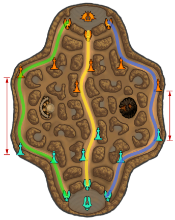 Smite Hu3: Dicas para iniciantes: Lanes e wards