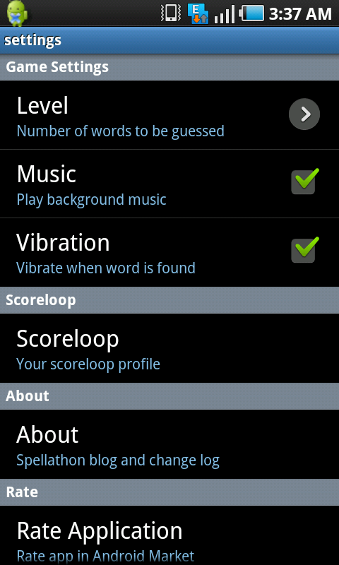 spellathon android word game