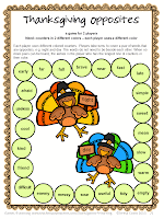 Fun Games 4 Learning: Thanksgiving Word Puzzles FREEBIE