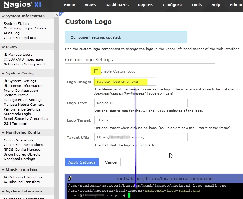 Gonsystem: NAGIOS. Logo