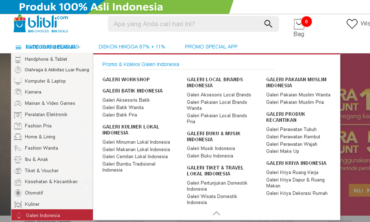 Belanja Produk Asli Indonesia Di Blibli.com Yuk ! - Kampoeng ILmu2