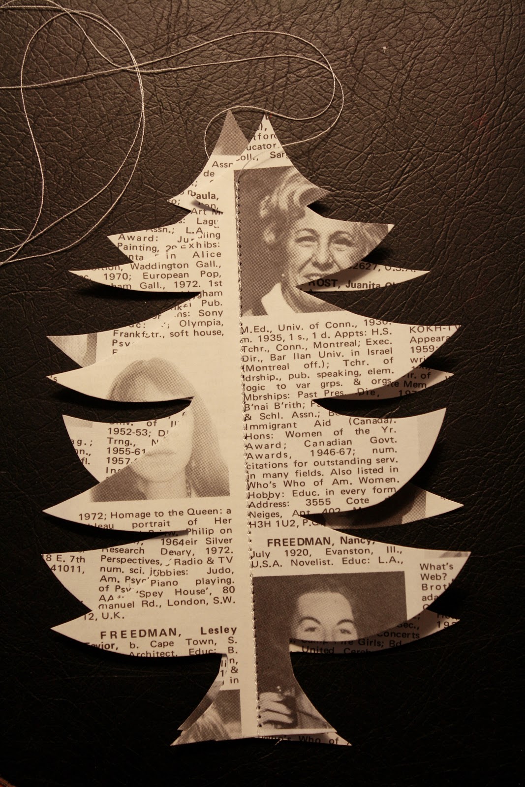 Simple Things Notebook: Making: Sewn Paper Tree Tutorial