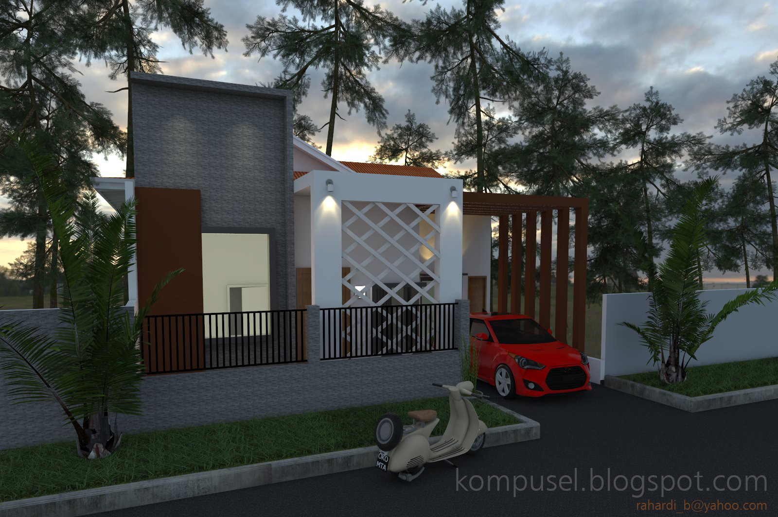 Hasil render vray sketchup - blastvvti