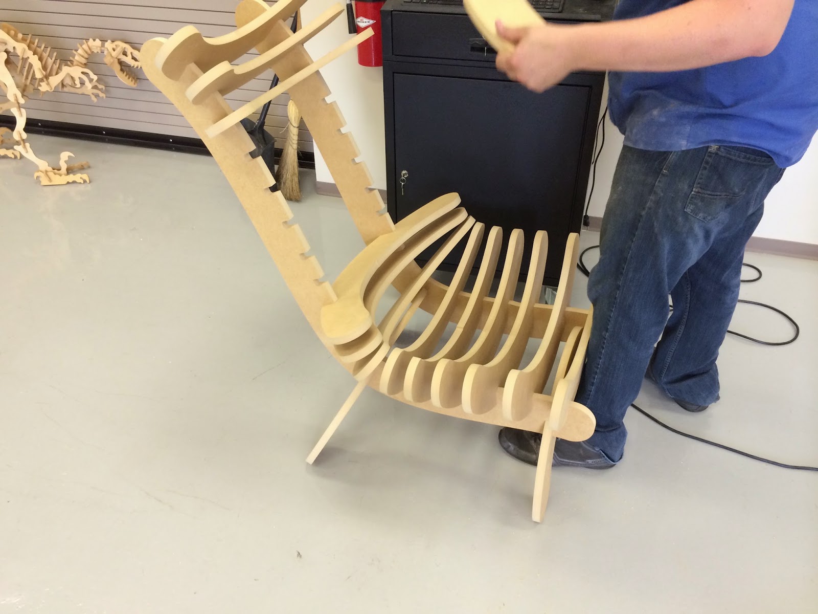 MultiCam CNC Cutting Solutions: Monday's Make: Fishbone Chair out of 3/ ...
