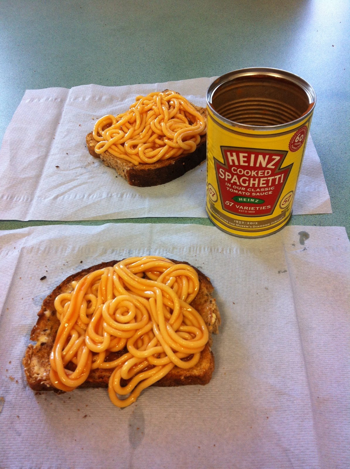 The Ultimate Toast Adventure: Our 107th slice of toast - Tinned spaghetti