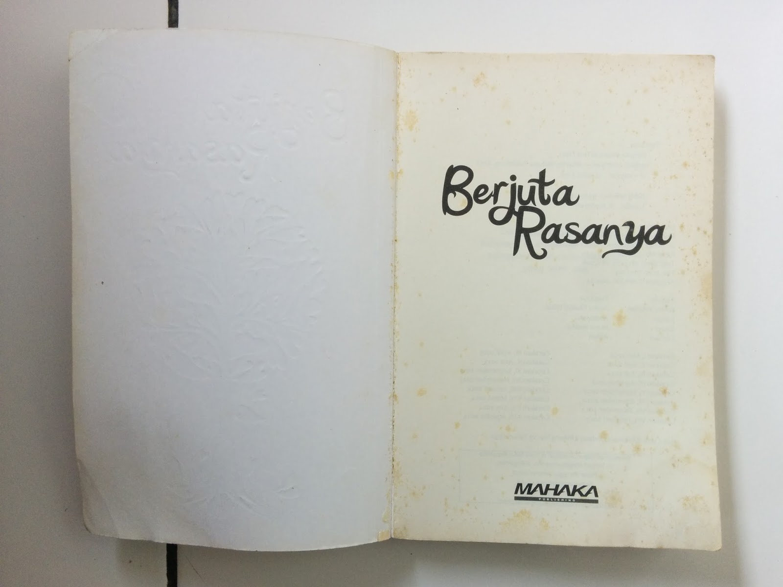 Berjuta Rasanya - Tere Liye | Aksiku Toko Buku Bekas Online