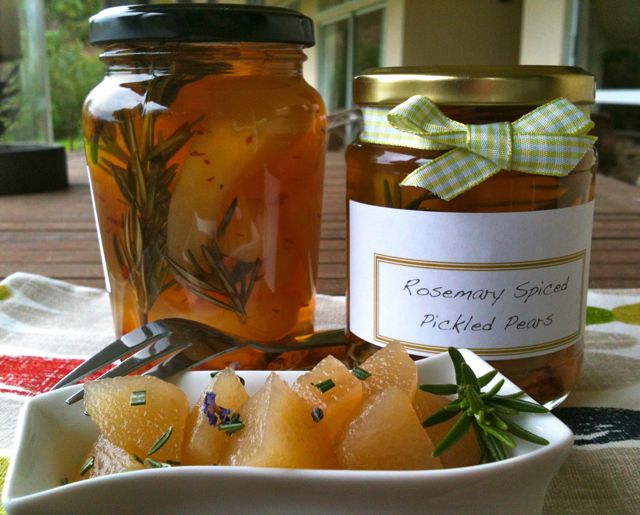 eat, etc...: Rosemary Spiced Pickled Pears