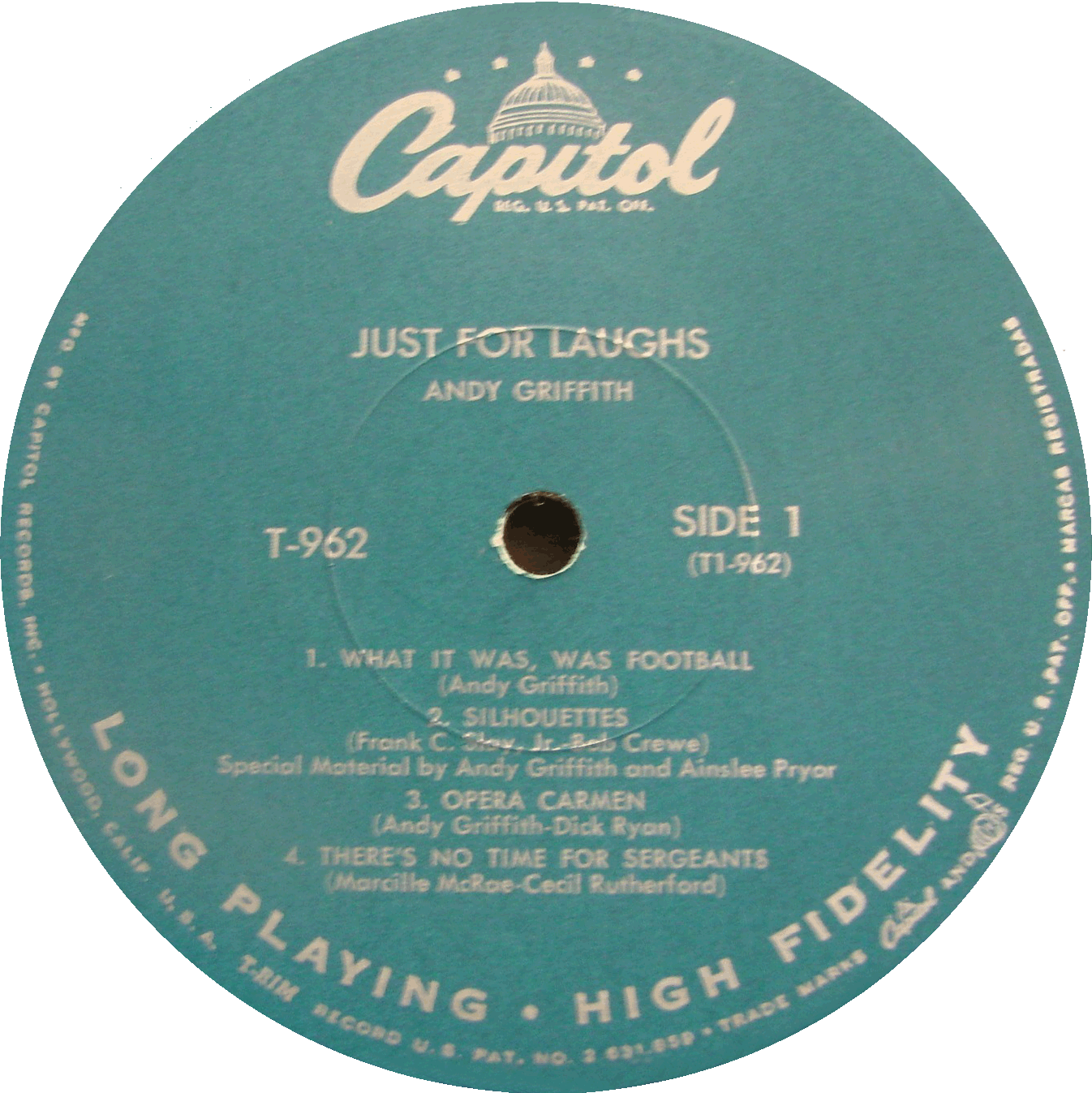 Vintage Stand-up Comedy: Andy Griffith - Just For Laughs 1958