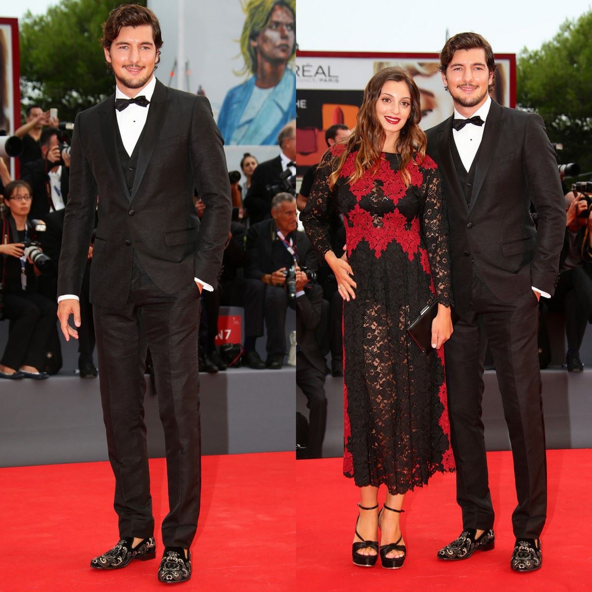 Andrea Preti en Dolce & Gabana - 72nd Venice Film Festival