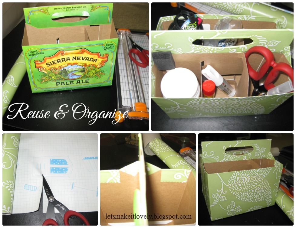 Let's make it lovely: Reuse Six Pack Bottle Carrier