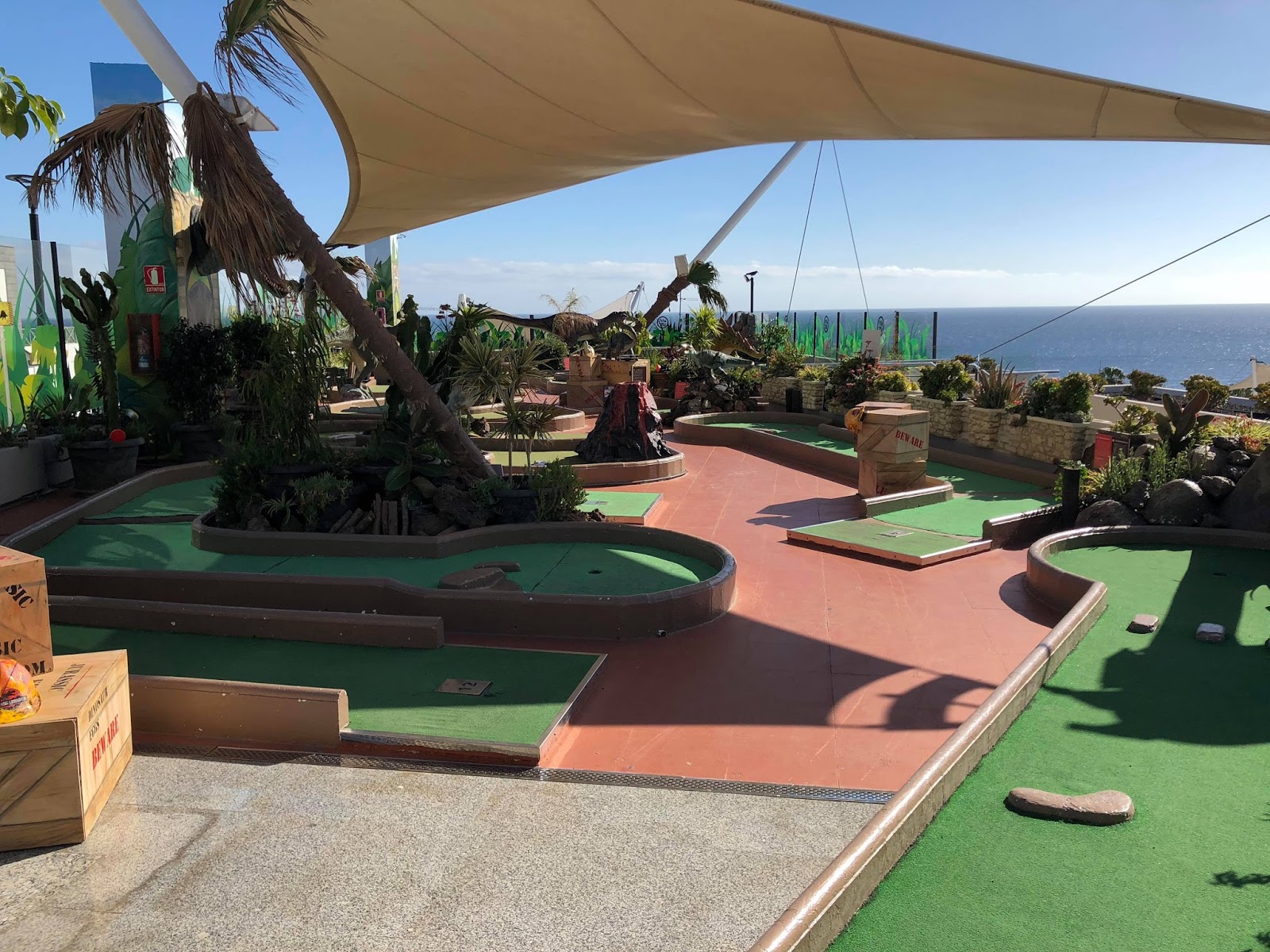 The Ham and Egger Files: Rooftop Mini Golf in Puerto Del Carmen, Lanzarote