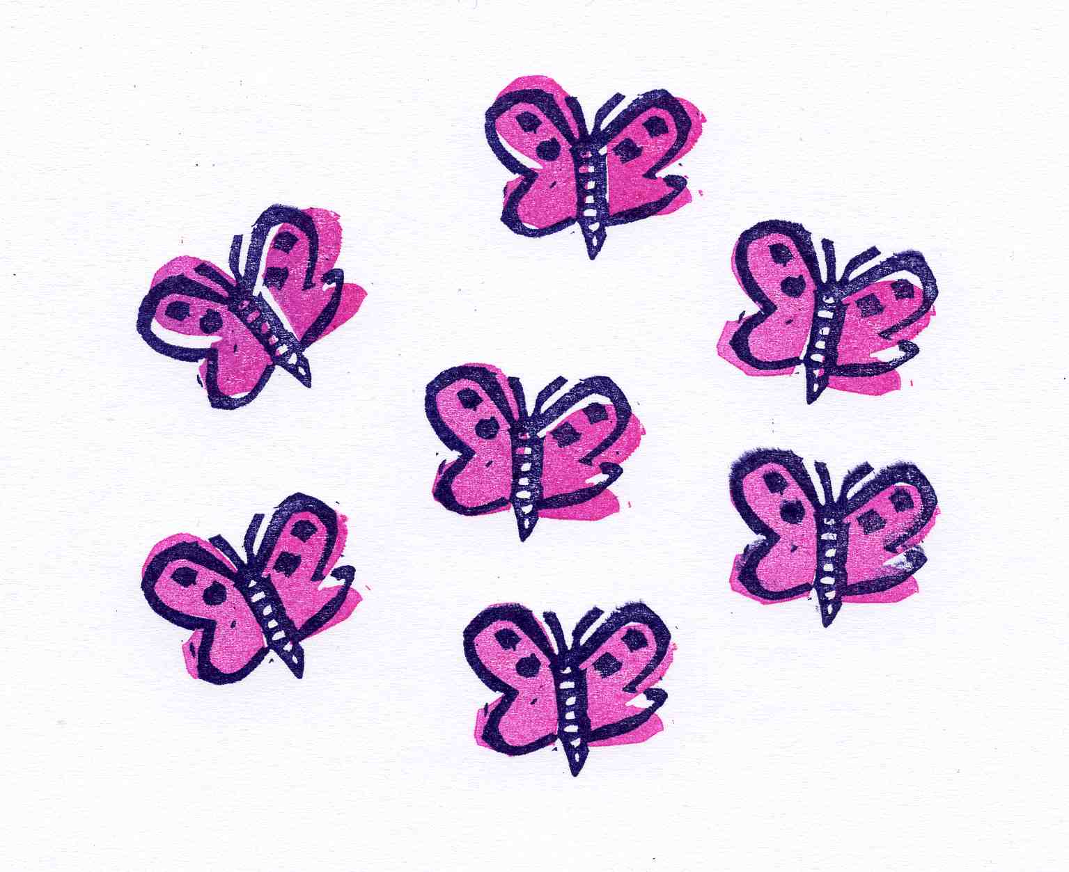 a Stamp a Day: seven butterflies