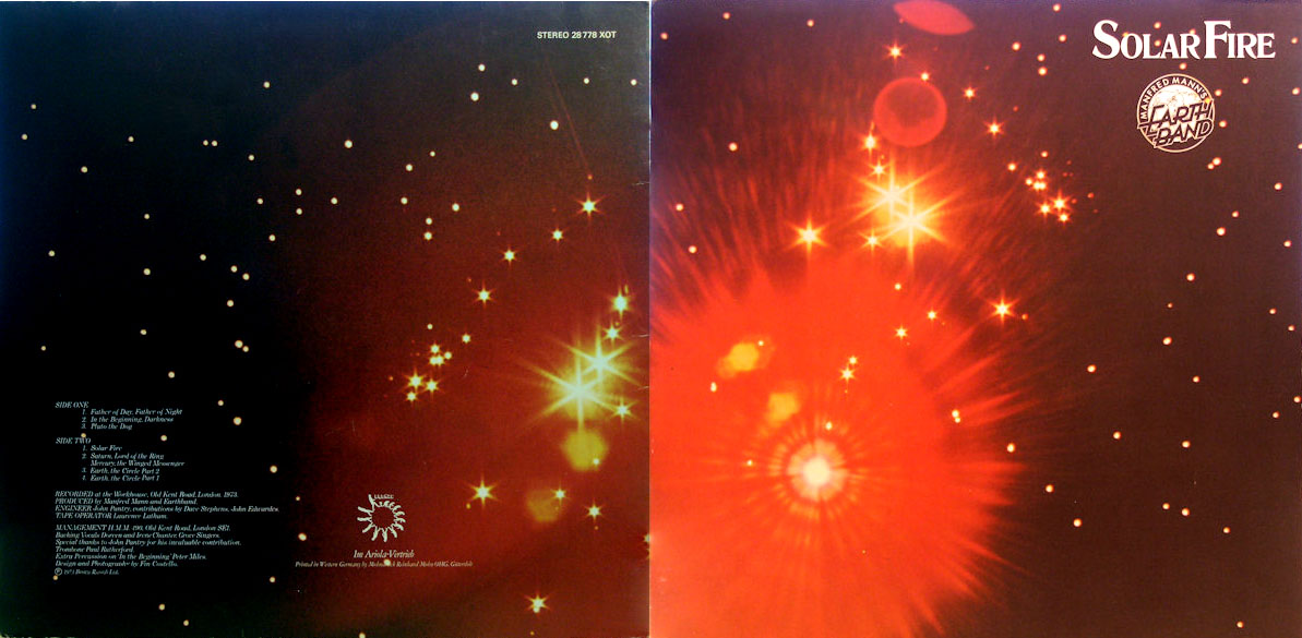 Manfred Mann - Solar Fire (1973 - Rock Progresivo - UK - Bronze Records)